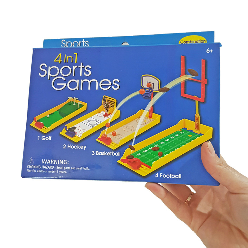 4 in 1 Sports Games | Transforms easily into 4 desktop sports games!