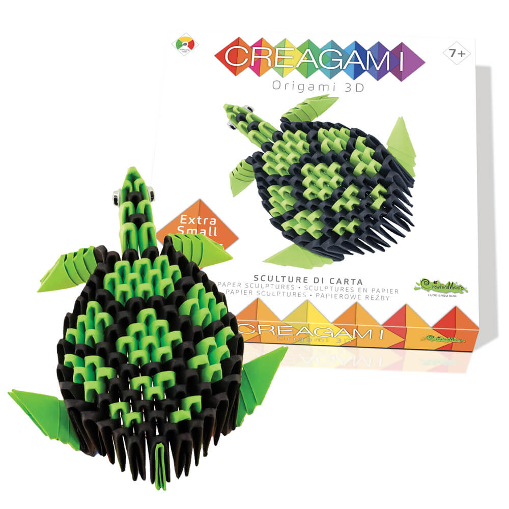 Turtle Creagami 3D Origami Kit | Multiple sheets of paper form one ...