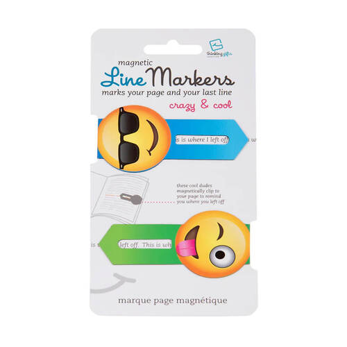 Crazy and Cool Line Marker Bookmarks - Magnetic bookmarks for exact ...