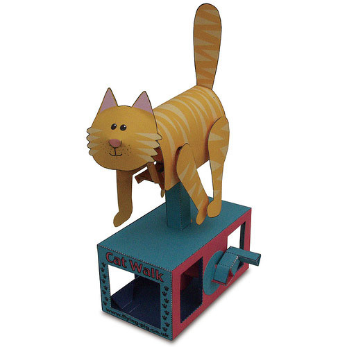 Cat Walk Paper Animation Kit