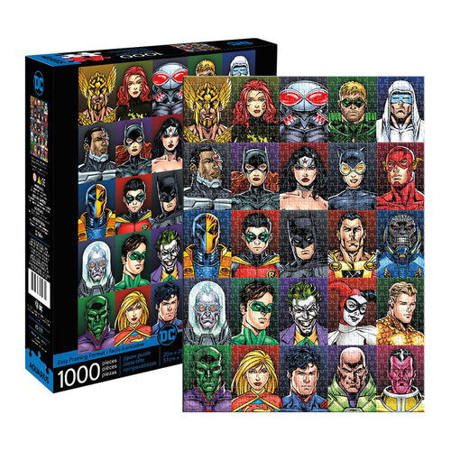 DC Comics Faces 1000pc Jigsaw Puzzle | The greatest, most iconic DC heroes!