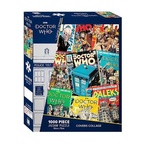 Doctor Who Comic Covers 1000pc Jigsaw Puzzle | A mash-up of multiple ...