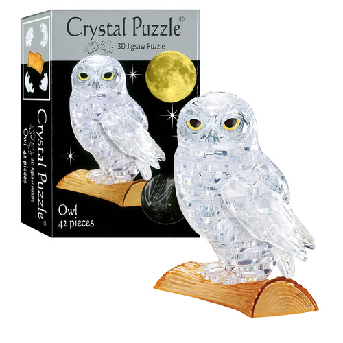 3D Owl Crystal Puzzle | One For The Owl or Bird Lover!