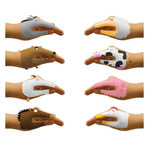 Farm Hands | Contains 8 farm animal designs!