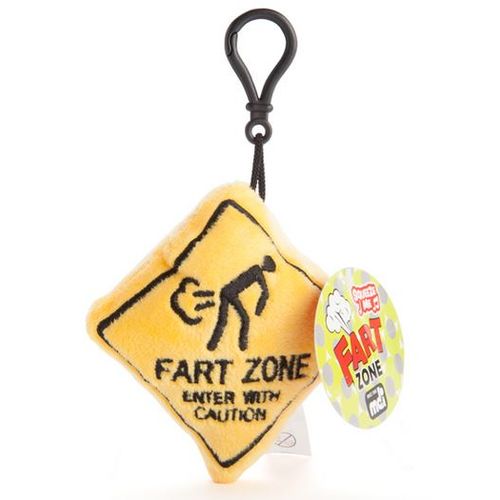 Fart Zone Plush Keychain | Give your guests fair warning of your fart zone