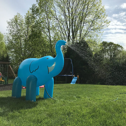 Ginormous Elephant Yard Sprinkler | Sprays water out of its trunk!