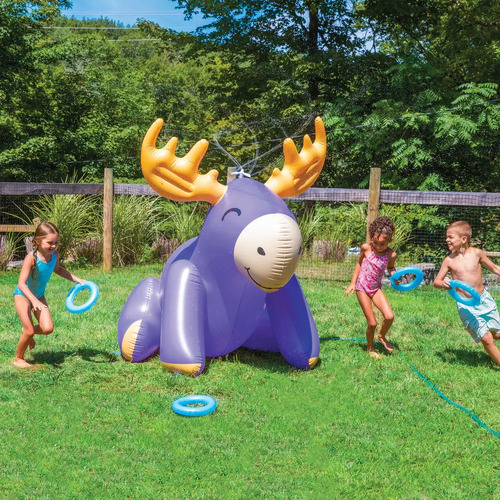 Giant Inflatable Moose Ring Toss Sprinkler | Make a splash with this ...