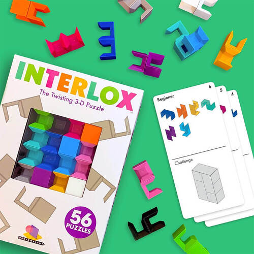 Interlox the Twisting 3D Puzzle | Interlock the blocks into many ...