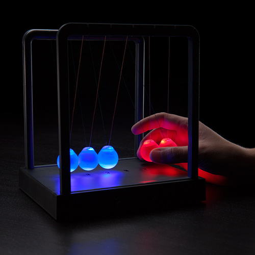 LED Light Up Balance Balls | A Newton's Cradle brought to life with ...