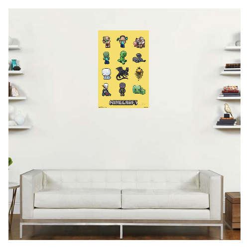 Minecraft Characters Poster | Minecraft and it's characters!