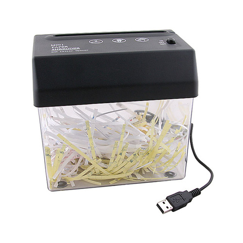 Mini USB Paper Shredder | Shred it all