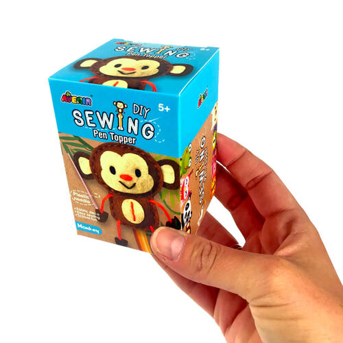 Monkey Pen Topper DIY Sewing | Beware! Your kit contains a cheeky monkey...