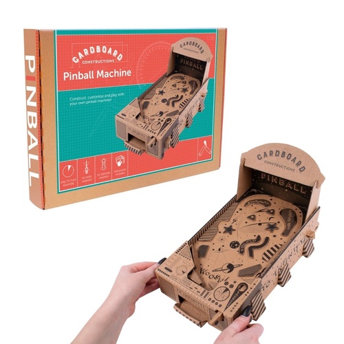 Make Your Own Pinball Machine | With moving flippers and marble launcher!