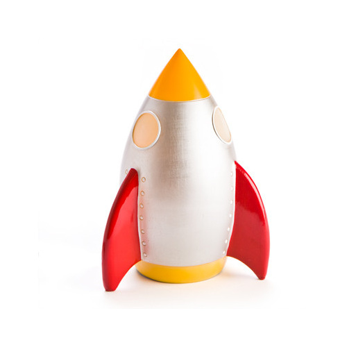 Space Rocket Table Lamp | A cool table lamp in the shape of a retro ...