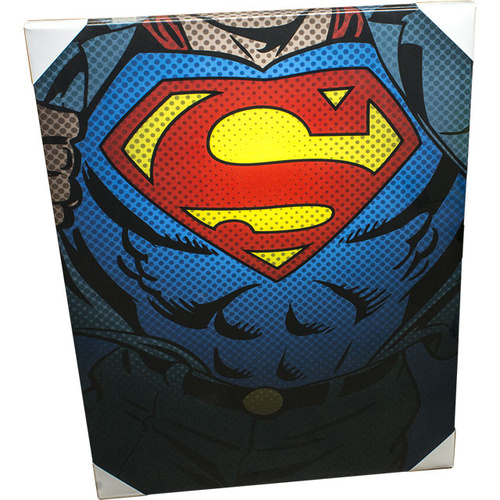 DC Comics Superman Torso Art Canvas | Clark Kent breaking out of his ...
