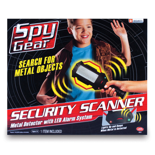 Spy Gear - Security Scanner | Metal Detector with LED Alarms!