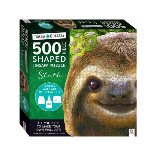 Sloth Shaped 500pc Jigsaw Puzzle | Puzzle your way through this fun ...