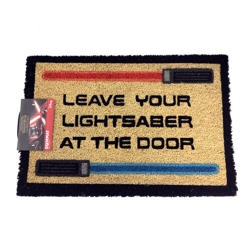 Star Wars Leave Your Lightsaber Door Mat | Bring some Star Wars style ...