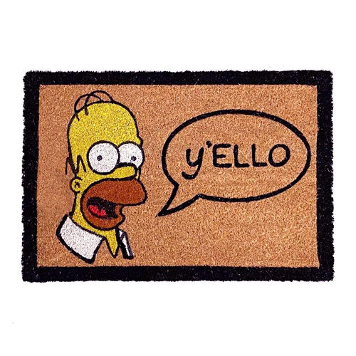 The Simpsons Y'ello! Door Mat | Y'ello! Yes, it's Homer Simpson!